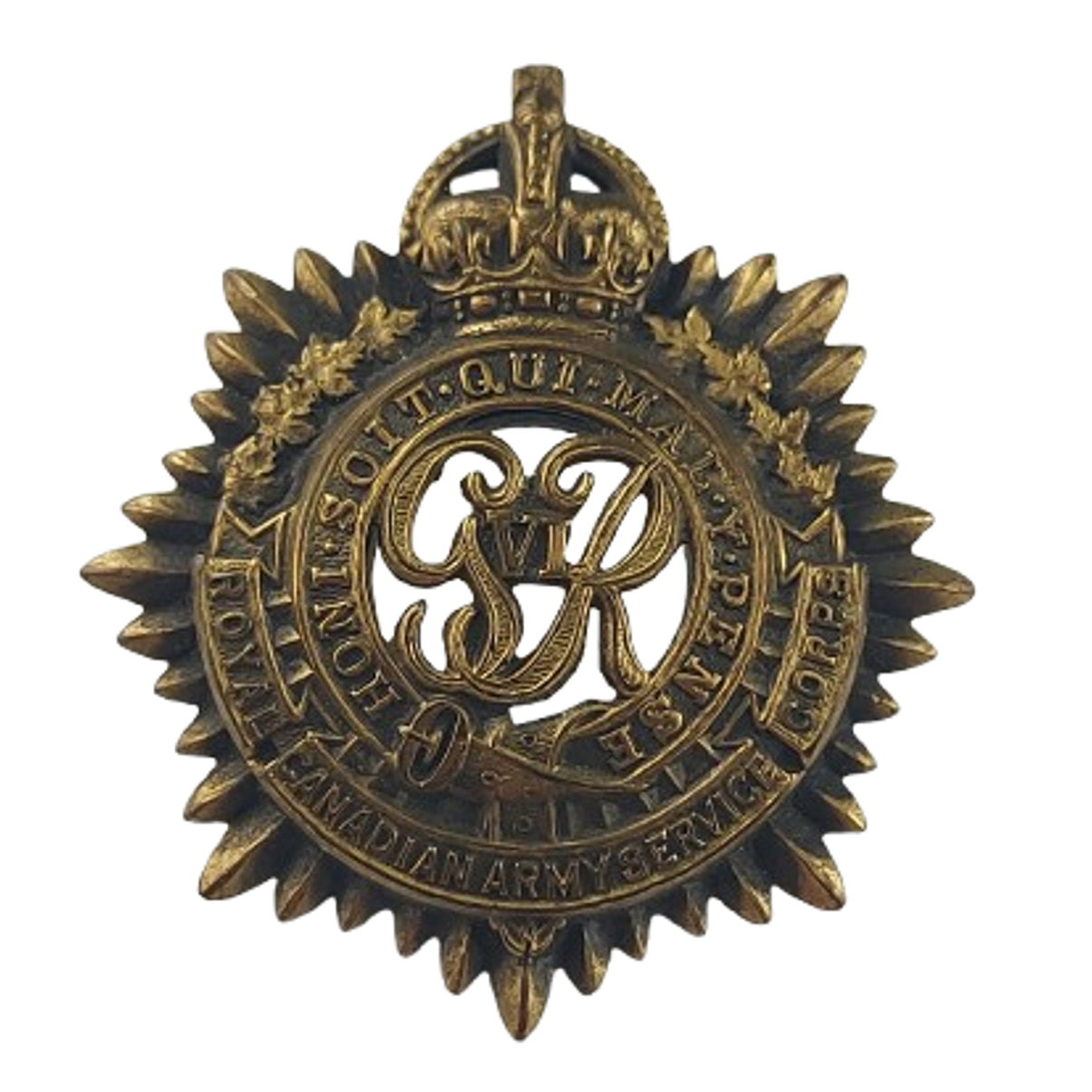 WW2 Canadian RCASC Royal Canadian Army Service Corps Cap Badge ...