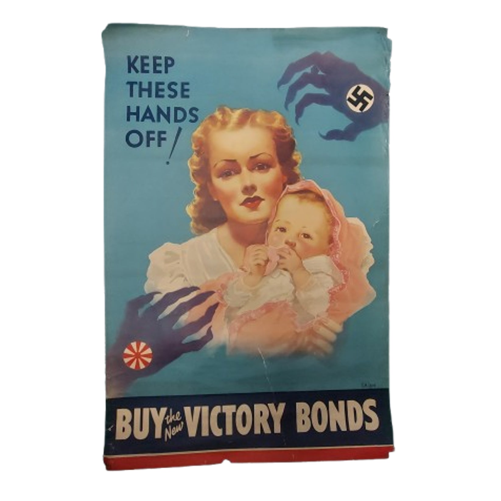 WW2 Canadian Victory Bonds Poster Keep These Hands Off – Canadian ...