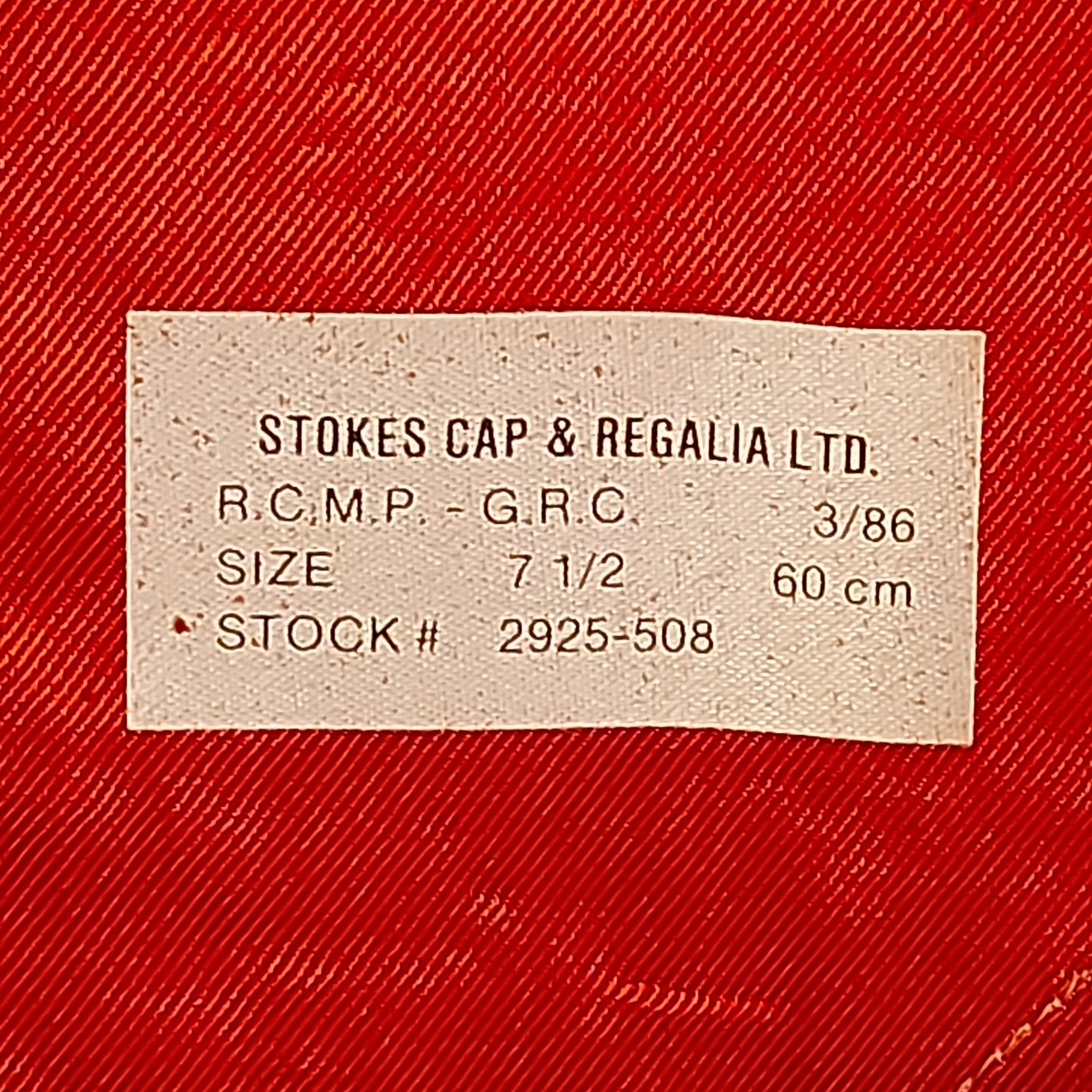 RCMP Royal Canadian Mounted Police Visor Cap With Badge – Canadian ...