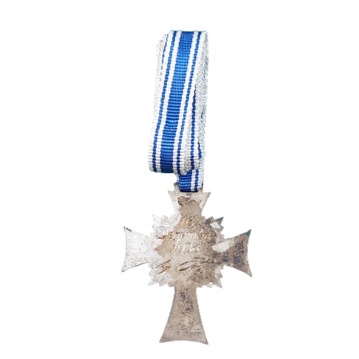 WW2 German Mothers Cross In Silver – Canadian Soldier Militaria