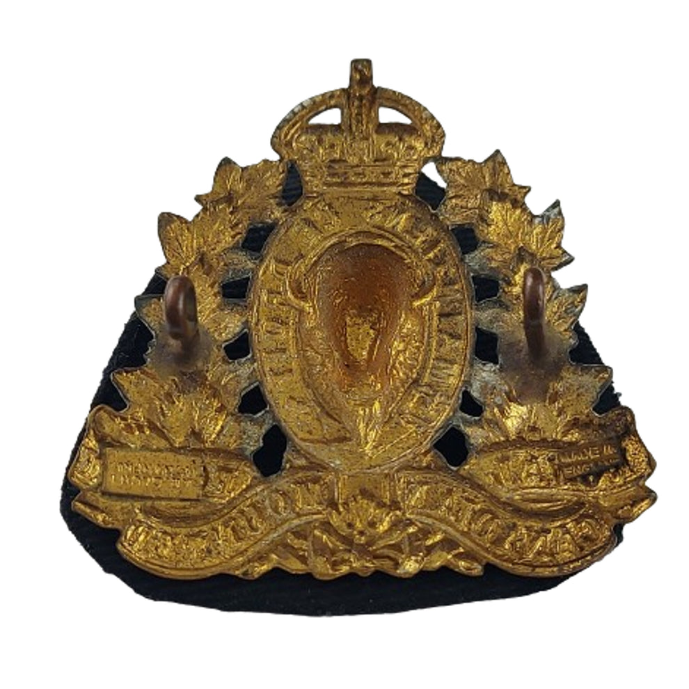 WW2 Era RCMP Royal Canadian Mounted Police Cap Badge -Gaunt Montreal ...