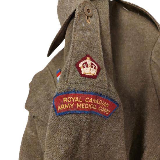 WW2 RCAMC Royal Canadian Army Medical Corps Officer's Battle Tunic ...