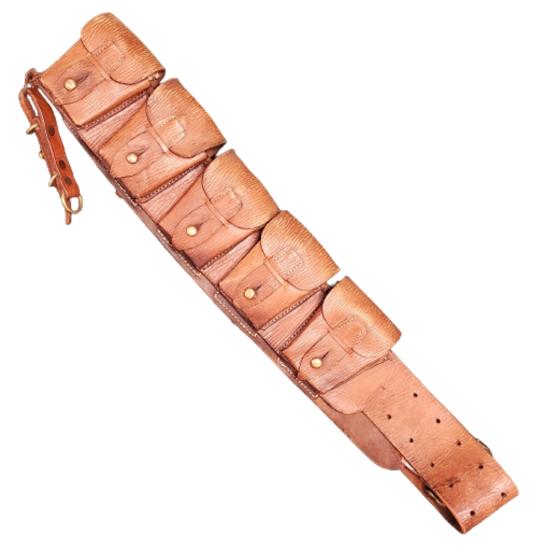 WW1 Canadian Leather 10 Pocket Bandolier 1914 – Canadian Soldier Militaria