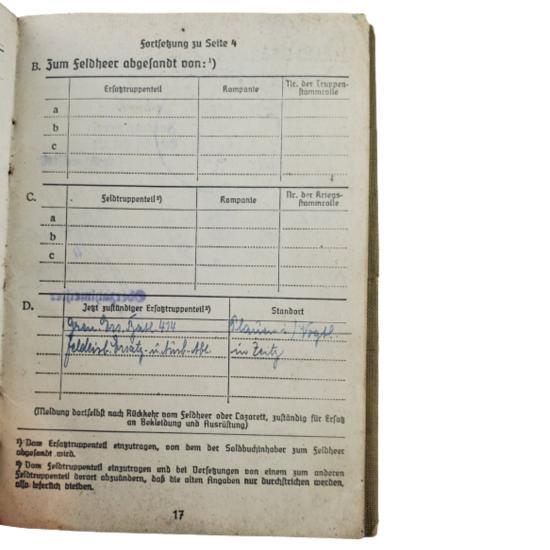WW2 German Soldbuch Book - Russian POW - With Paperwork – Canadian ...