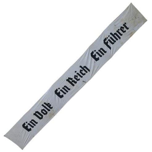 WW2 German NSDAP Slogan Banner – Canadian Soldier Militaria