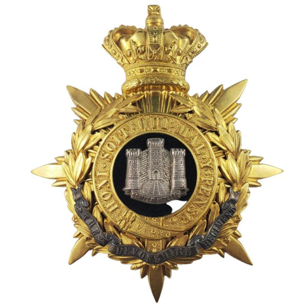Victorian British The Devonshire Regiment Officer's Helmet Plate ...