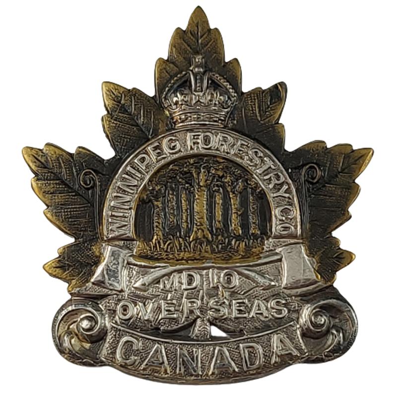 WW1 Canadian Winnipeg Forestry Corps Officer's Cap Badge – Canadian ...