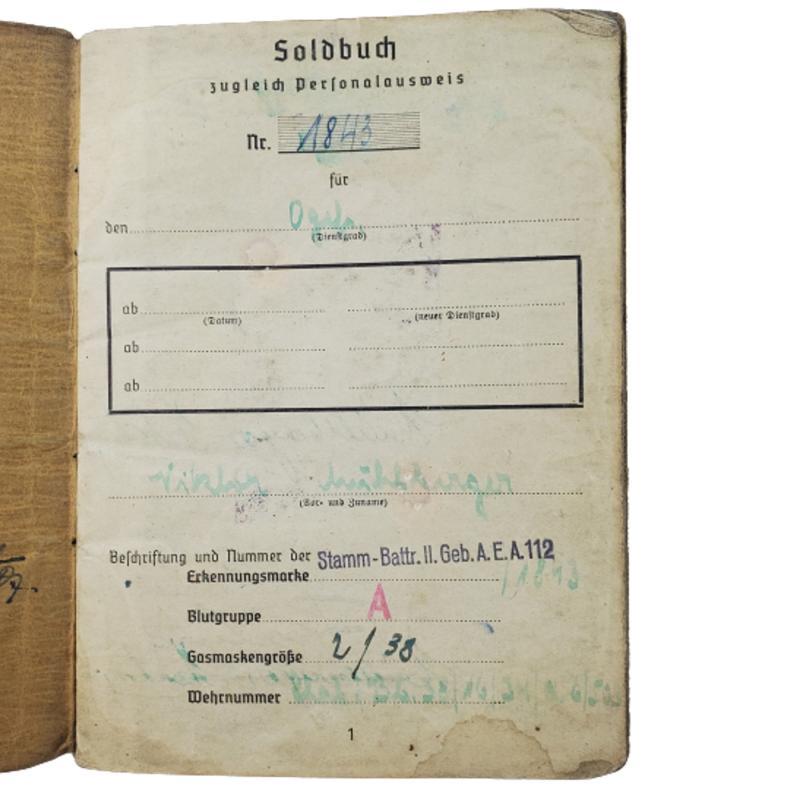 WW2 German Soldbuch-Wehrpass Books – Canadian Soldier Militaria