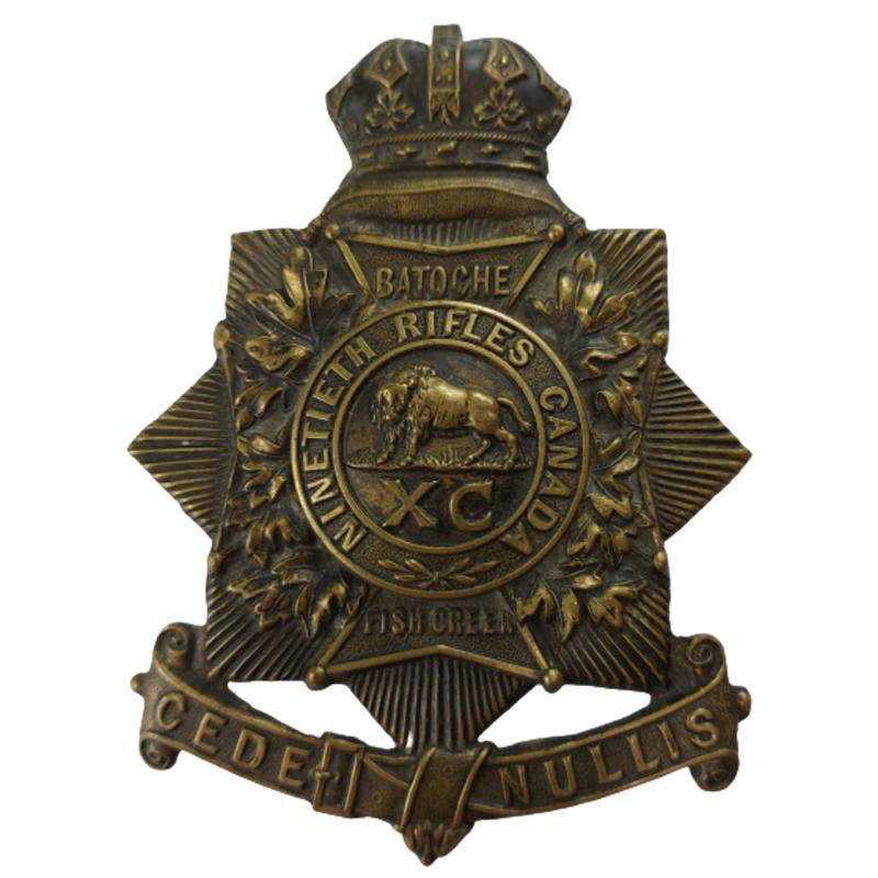 Pre-WW1 Canadian Militia 90th Rifles (Manitoba) Helmet Plate – Canadian ...