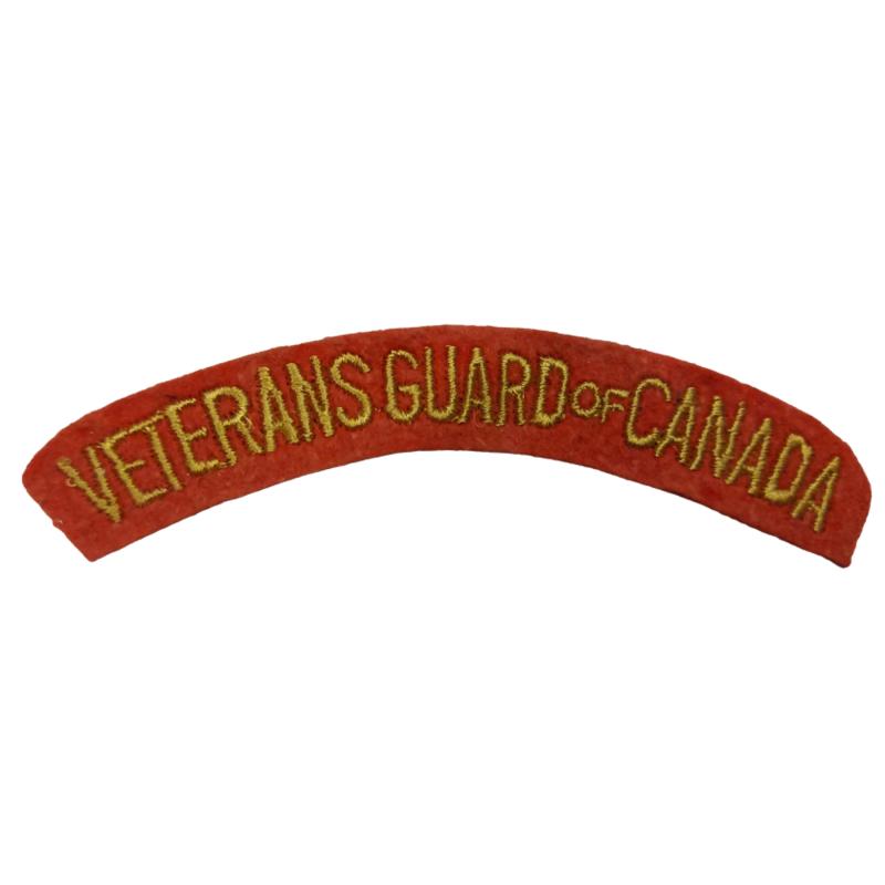 Veterans Guard Of Canada Cloth Shoulder Title – Canadian Soldier Militaria