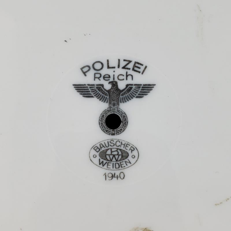 WW2 German Polizei Mess Hall Dinner Plate 1940 – Canadian Soldier Militaria