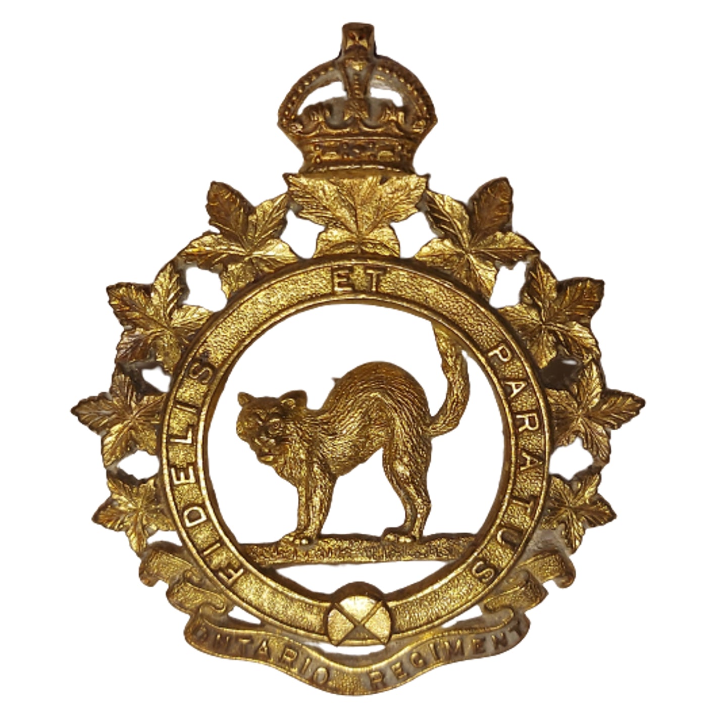 WW2 Canadian The Ontario Regiment Cap Badge – Canadian Soldier Militaria
