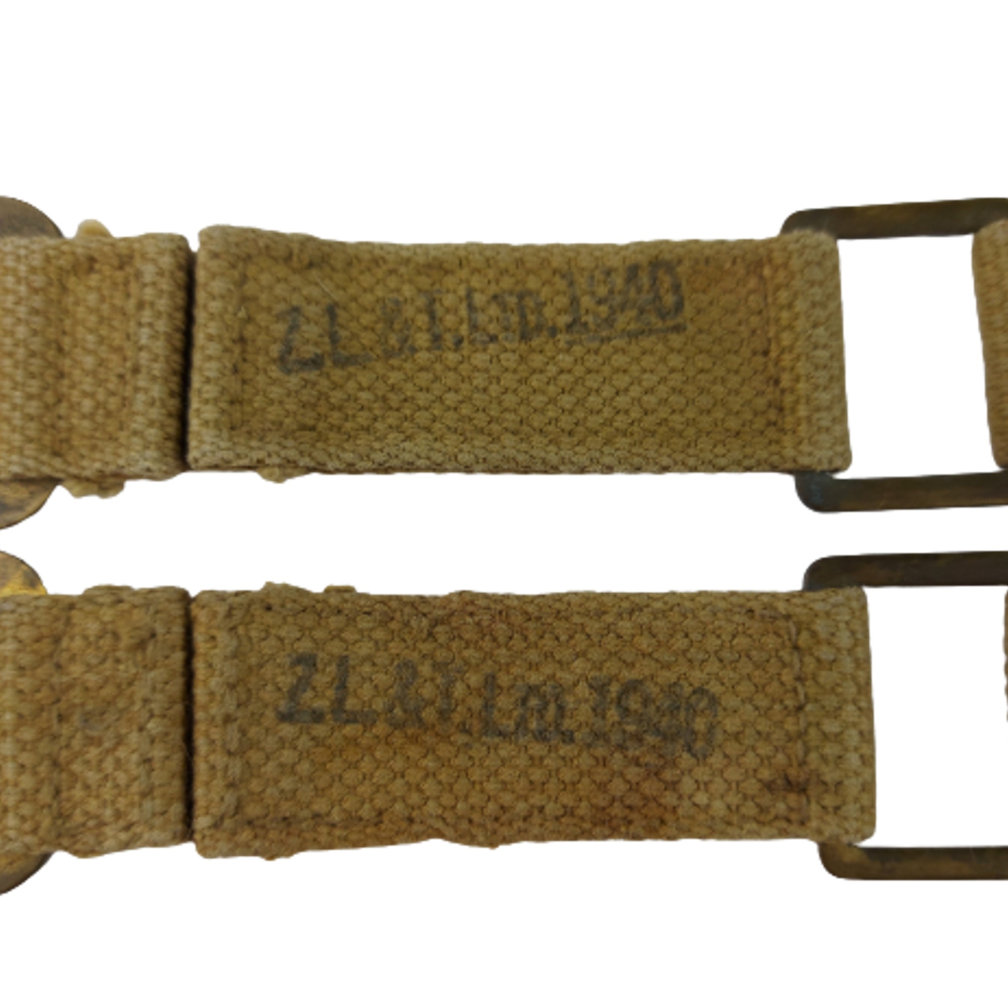 WW2 Canadian P37 Webbing Brace Attachments – Canadian Soldier Militaria
