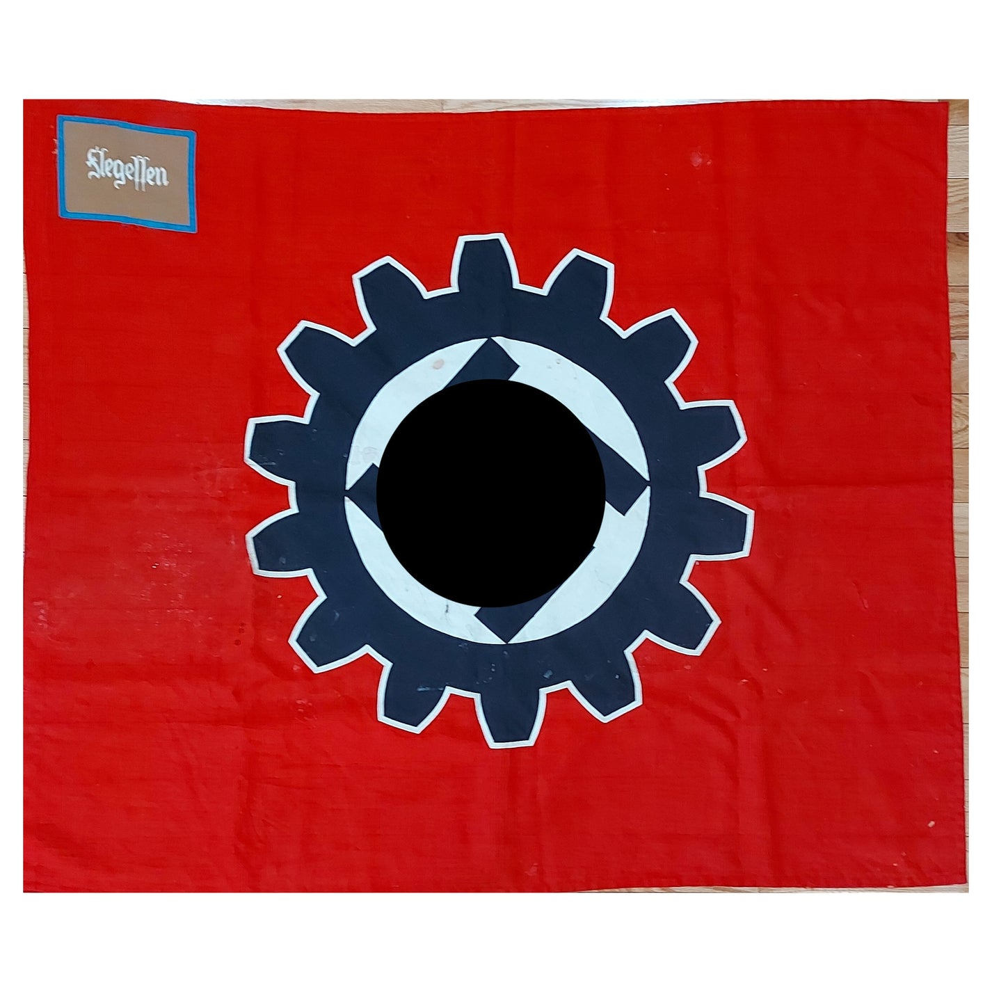 WW2 German DAF Deutsche Arbeitsfront Unit Flag – Canadian Soldier Militaria