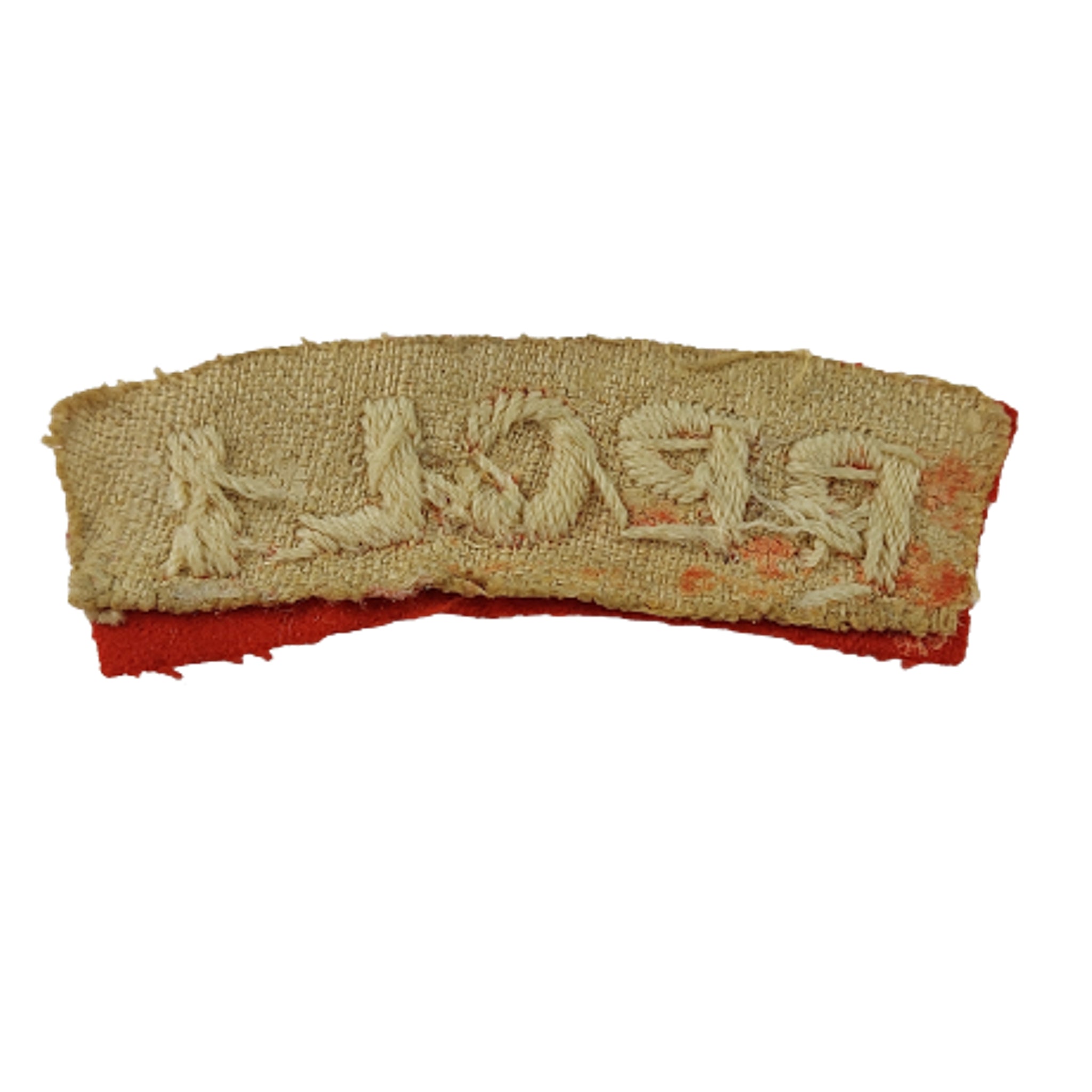 WW1 PPCLI Cloth Shoulder Title – Canadian Soldier Militaria