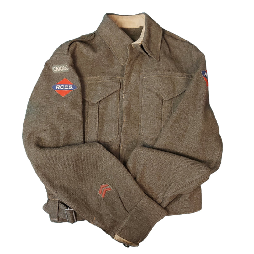 WW2 RCCS Royal Canadian Corps Of Signals BD Tunic – Canadian Soldier ...