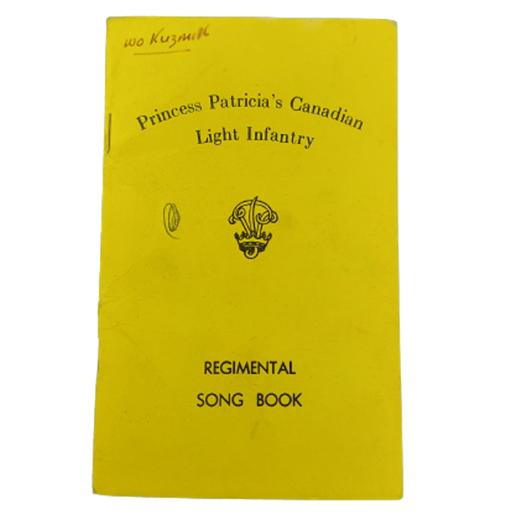 Post-WW2 PPCLI Regimental Song Book – Canadian Soldier Militaria