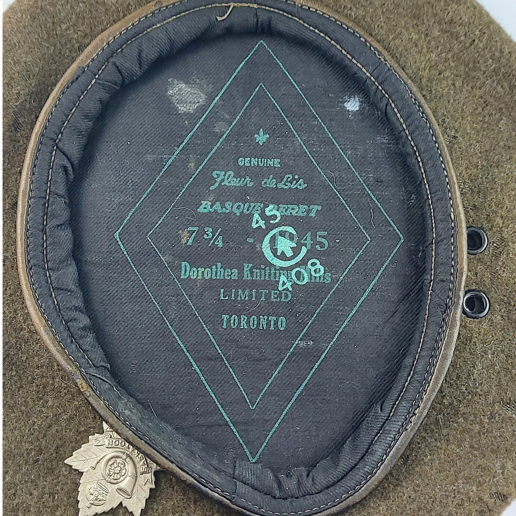 WW2 Canadian SLI Saskatoon light Infantry Beret With Badge – Canadian ...