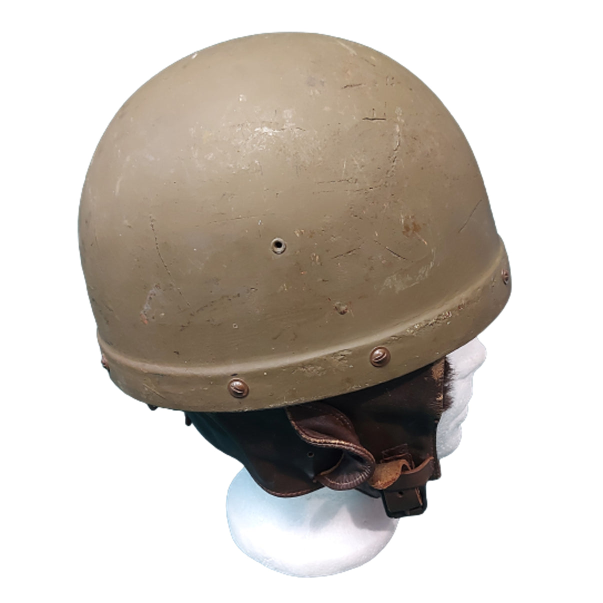 WW2 Canadian Dispatch Riders Fiber Helmet C-Broadarrow – Canadian ...