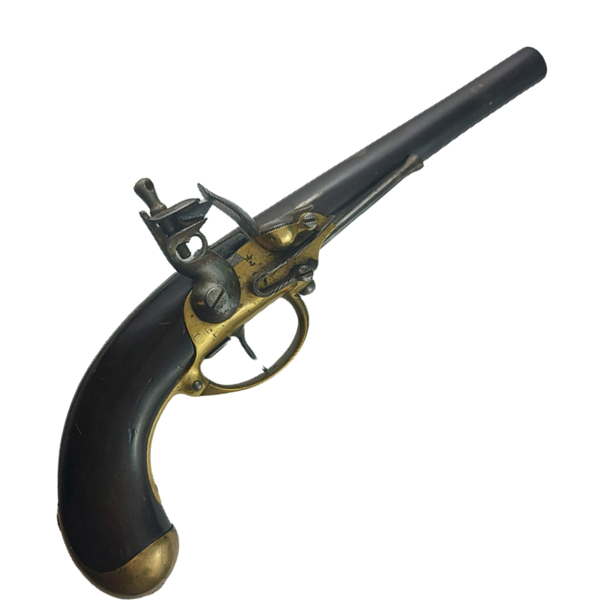 Pre-WW1 Antique French Model 1777 Charleville Flintlock Cavalry Pistol ...