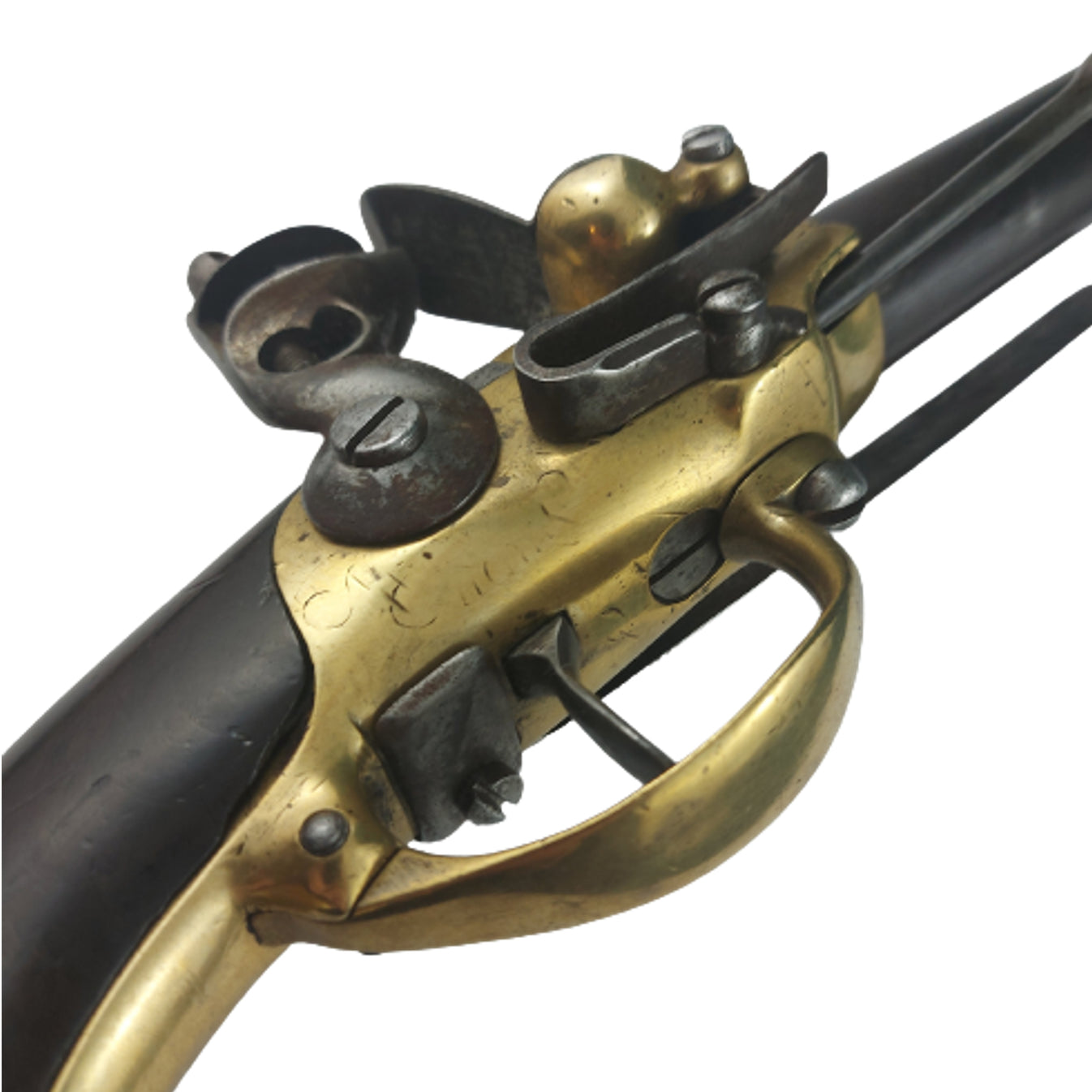Pre-WW1 Antique French Model 1777 Charleville Flintlock Cavalry Pistol ...