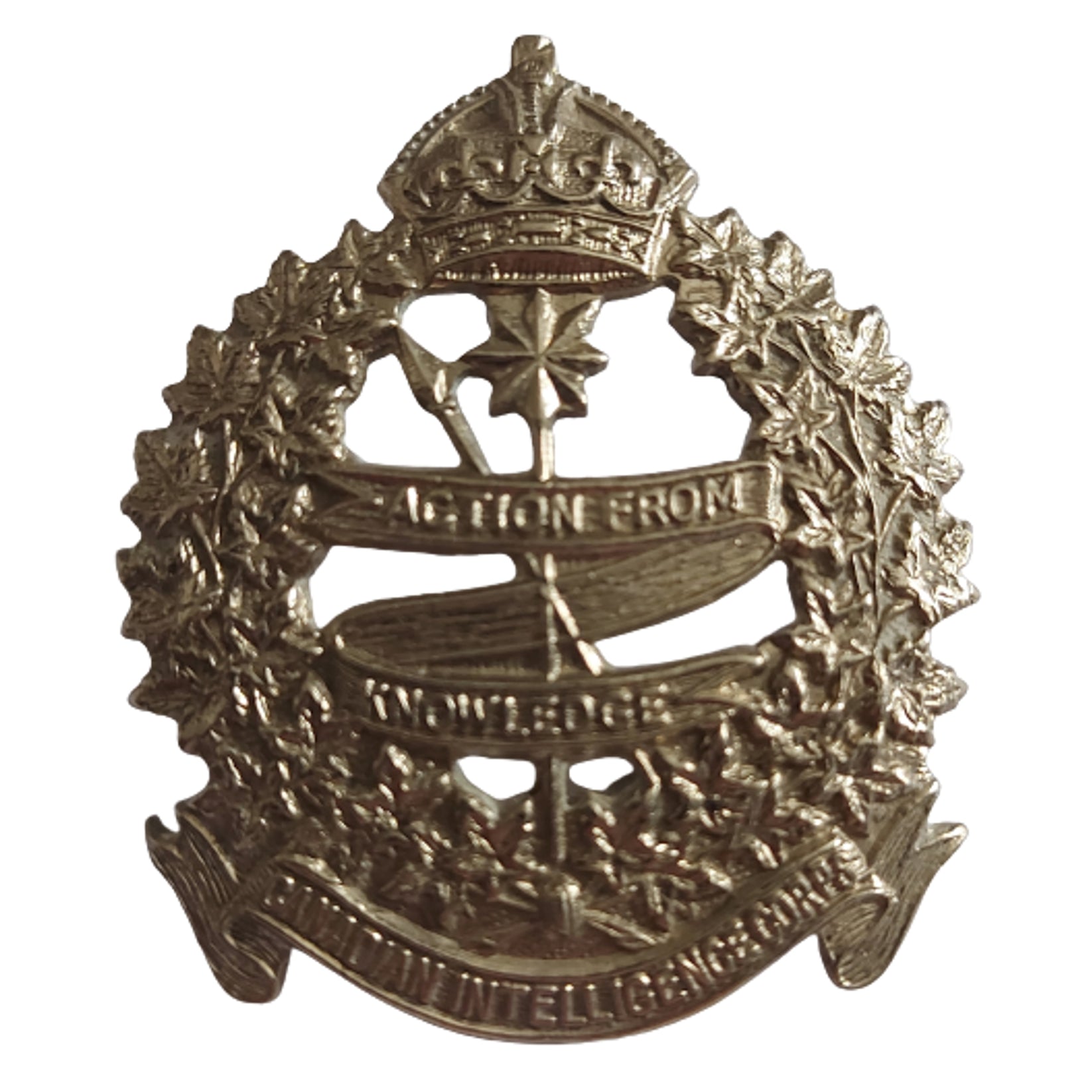 WW2 RCIC Royal Canadian Intelligence Corps Cap Badge – Canadian Soldier ...