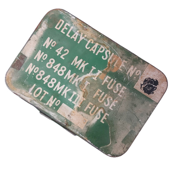 WW2 Delay Capsule Fuse Box 1942 - No contents – Canadian Soldier Militaria