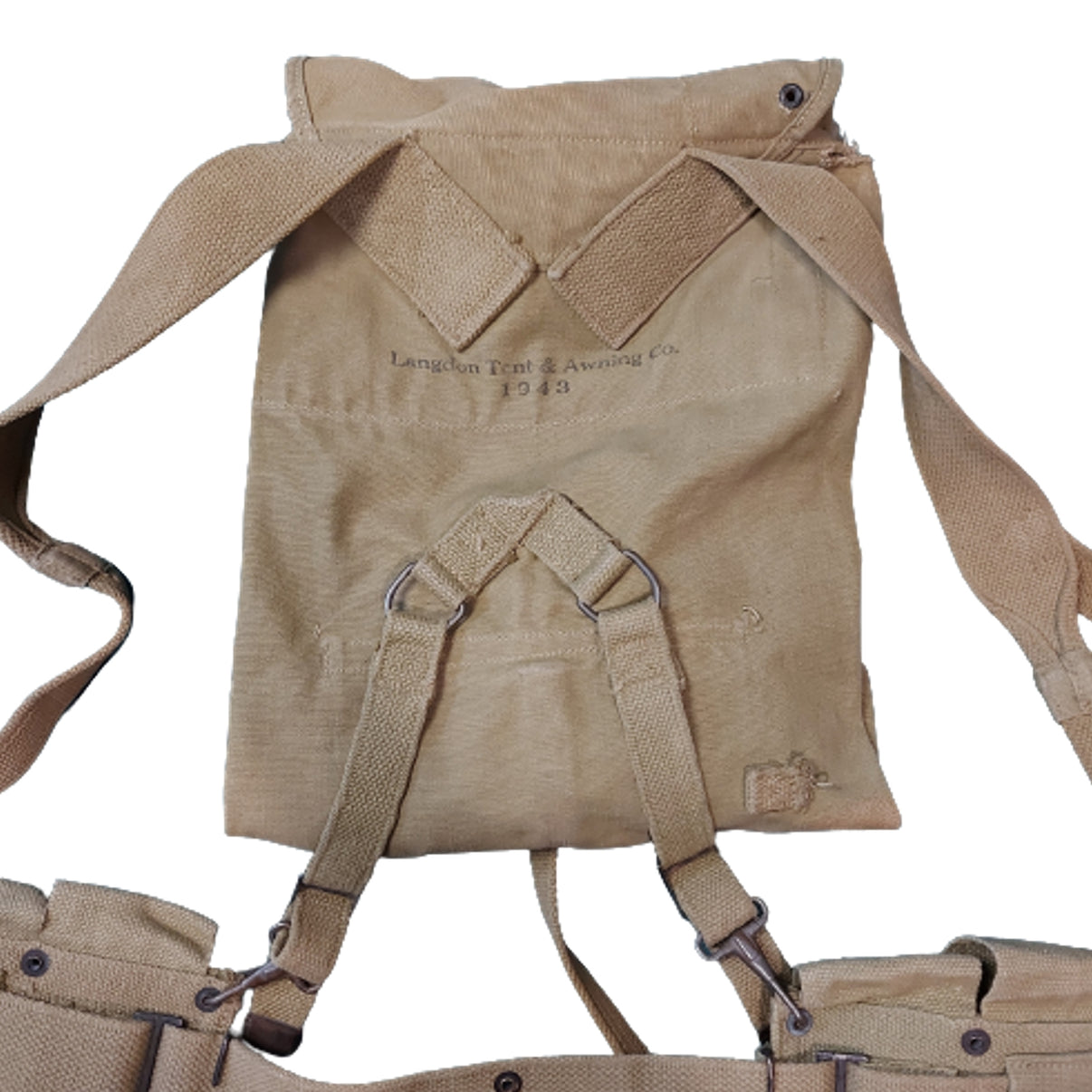 WW2 U.S. United States Army Infantry Webbing Equipment Set 1943 ...