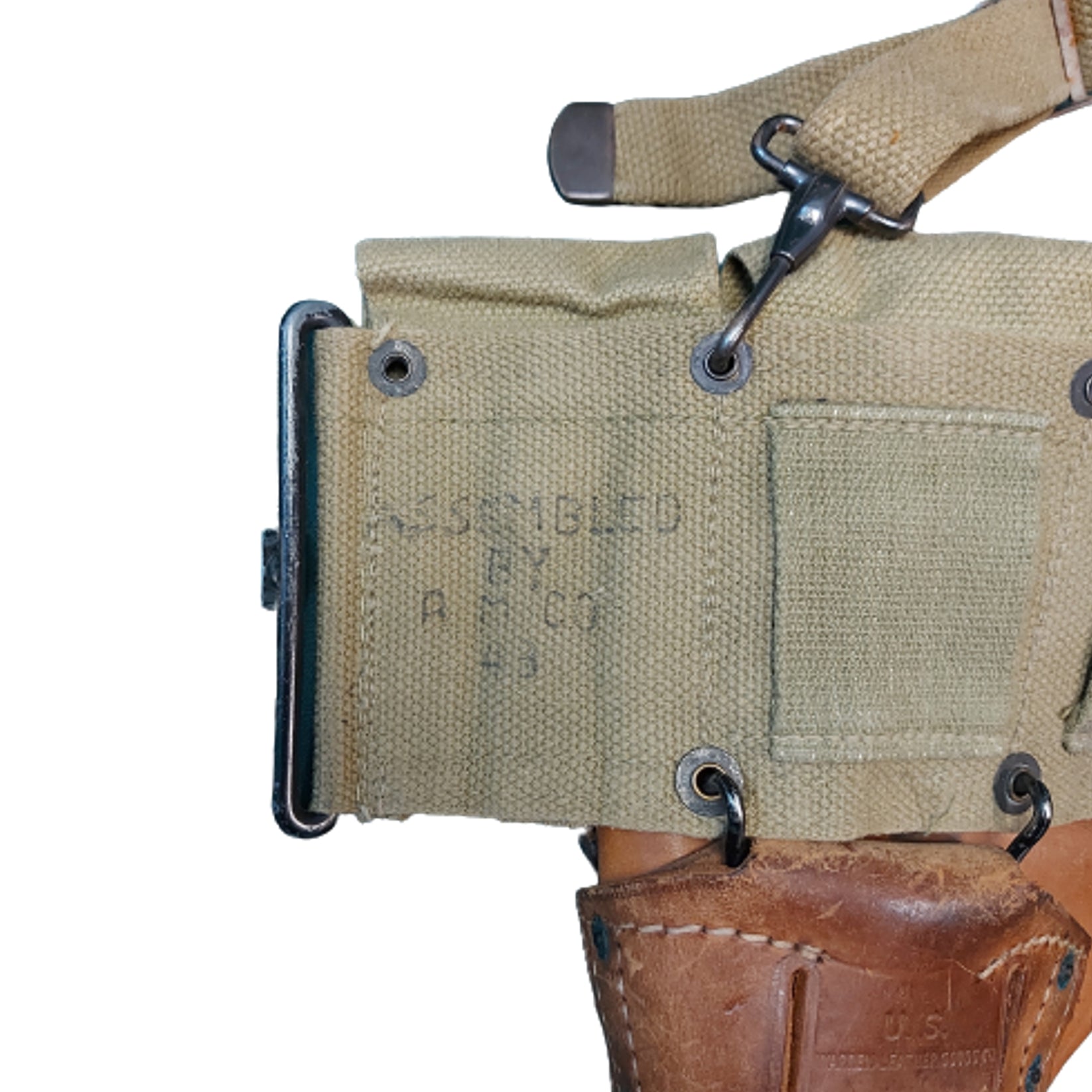 WW2 U.S. United States Army Infantry Webbing Equipment Set 1943 ...